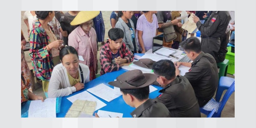Conduction Field Works: Staff of IPD issued ID cards for residents in Nauncho | Myanmar ...